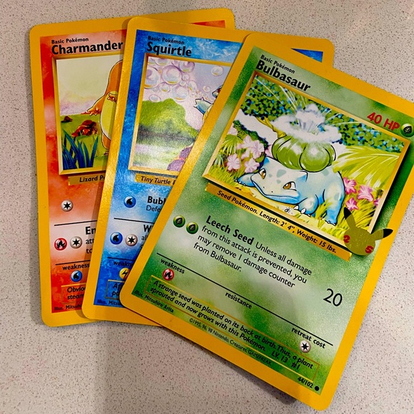 Toys | 3 Jumbo Pokemon Cards Bulbasaur Squirtle And Charmander | Poshmark